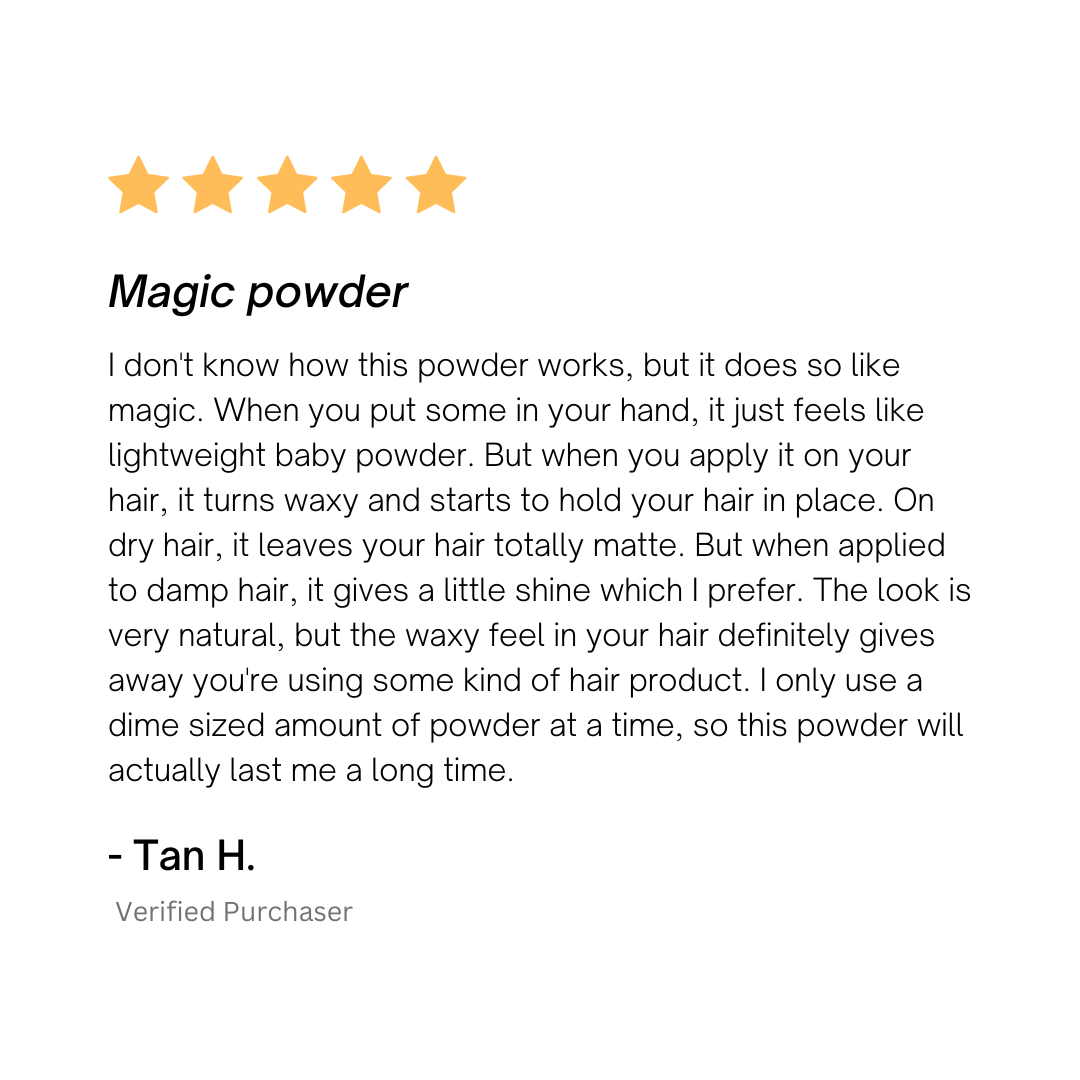 Kami Powder | Men's Hair Styling Product for Thick Hair - Strong Hold ...